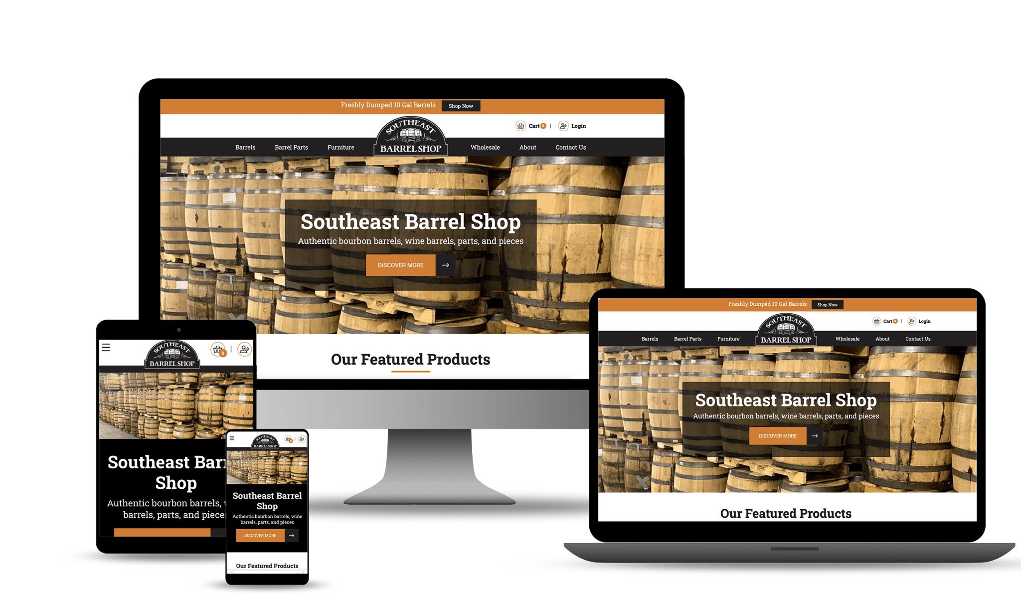 Southeast Barrel Shop - MRN Web Designs